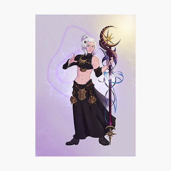 Ffxiv Shadowbringers Endwalker Emet Selch In Black Mage Glamour Photographic Print For Sale By