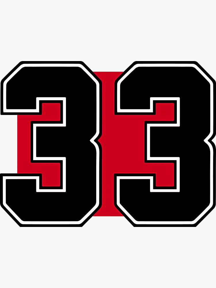 "Iconic Number 33 V1 Scottie Pippen" Sticker for Sale by ellisraft ...