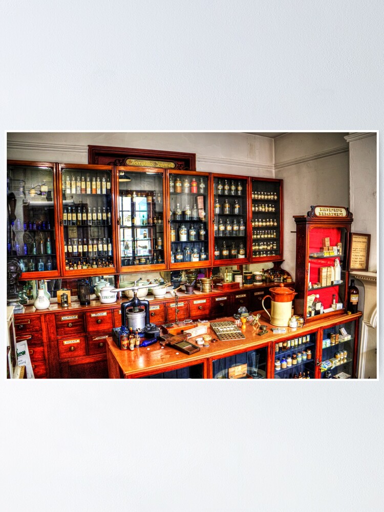 "Traditional Victorian Chemist Shop Lotions And Potions " Poster for ...