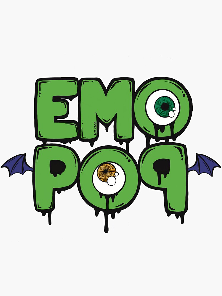 "EMO POP green" Sticker for Sale by NoMoe | Redbubble
