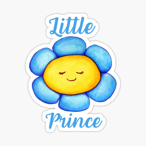 "Little prince flower" Sticker for Sale by SweetKidsDesign | Redbubble