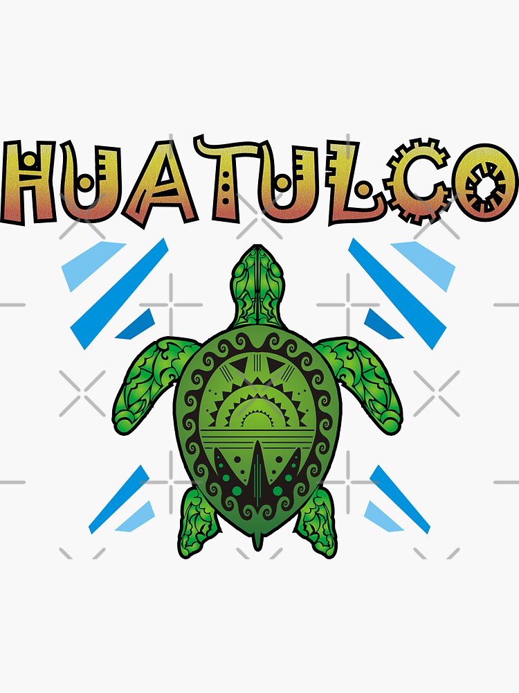 "Huatulco Mexico sea turtle" Sticker for Sale by SoulSafe | Redbubble