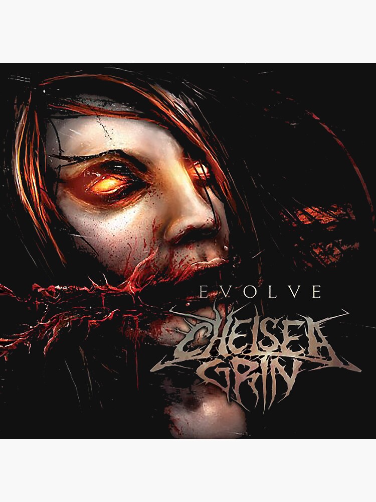 "chelsea grin logo" Sticker for Sale by elindoreso4 | Redbubble