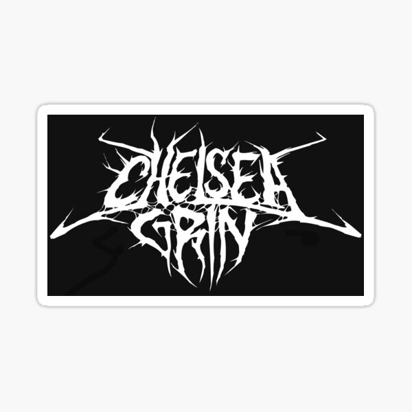 "chelsea grin logo" Sticker for Sale by elindoreso4 | Redbubble