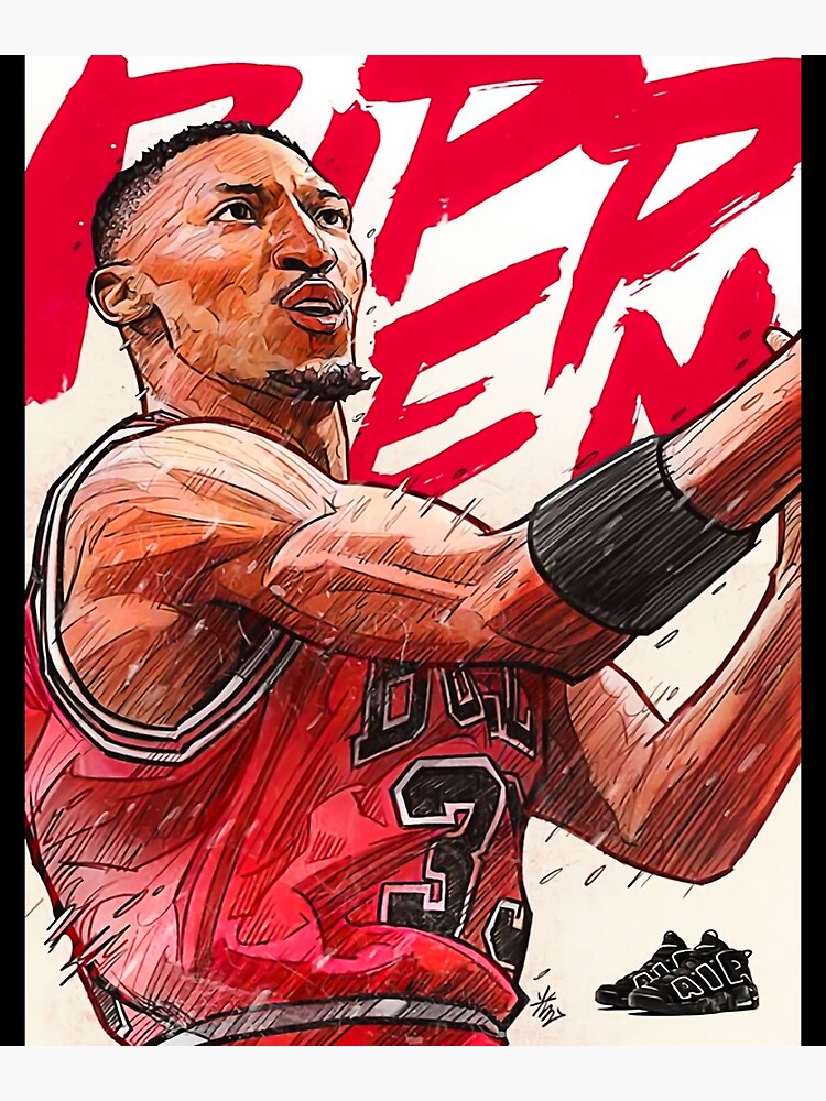 "Scottie Pippen Legend Of NBA Basketball Player RIP" Poster for Sale by ...