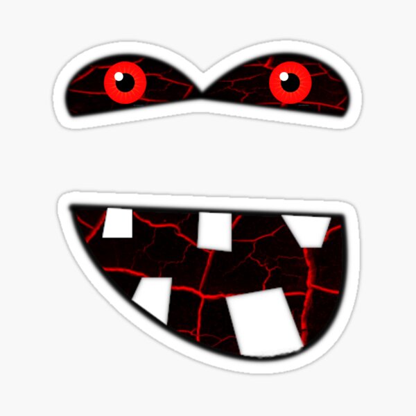 "Halloween Evil Face" Sticker for Sale by lilyannquilala | Redbubble