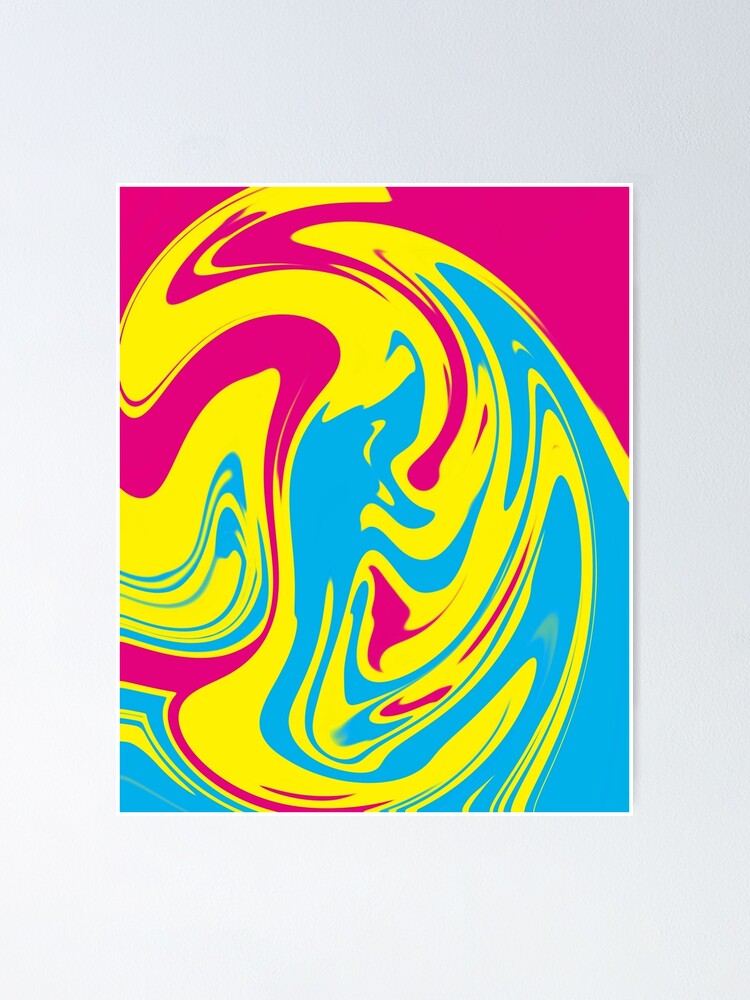 "Pan flag swirl" Poster for Sale by Raccoondoodles | Redbubble