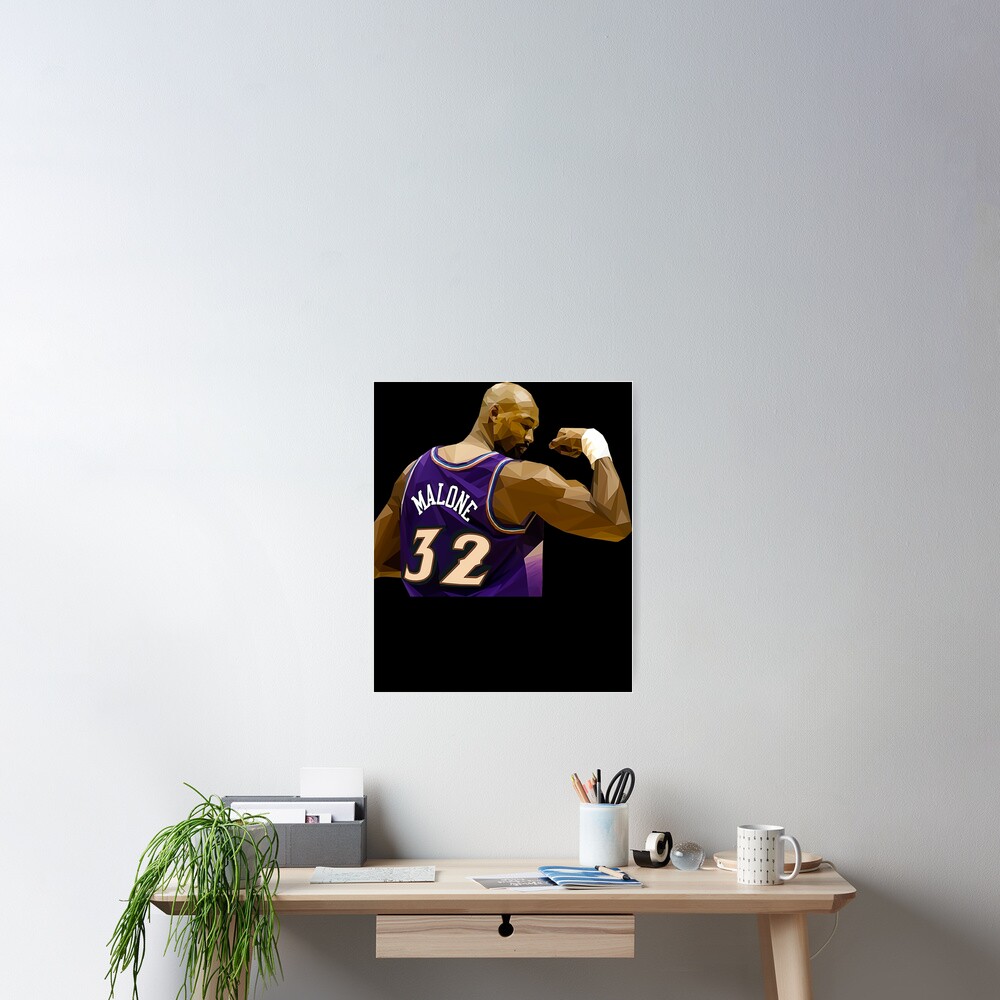 Póster «Karl Malone Flex Low Poly No BG Karl Malone» de Carleringle ...