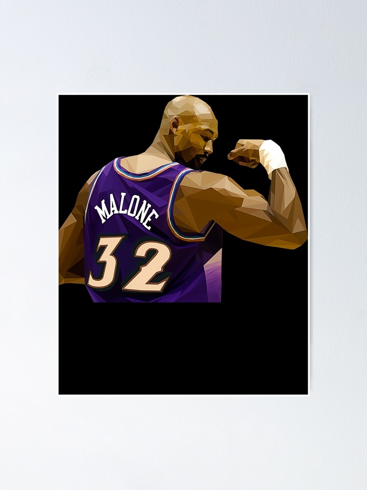 Póster «Karl Malone Flex Low Poly No BG Karl Malone» de Carleringle ...
