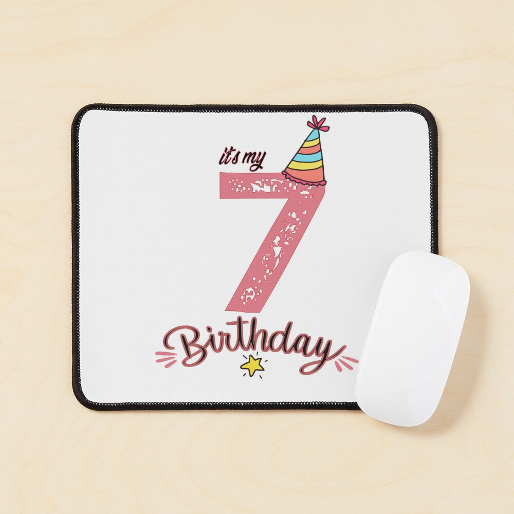 "It's My 7th Birthday" Sticker for Sale by FantasticBee | Redbubble