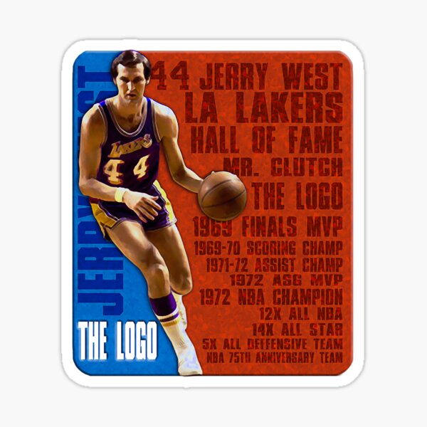 "Jerry West logo Jerry WestJerry West" Sticker for Sale by Nakitarta ...