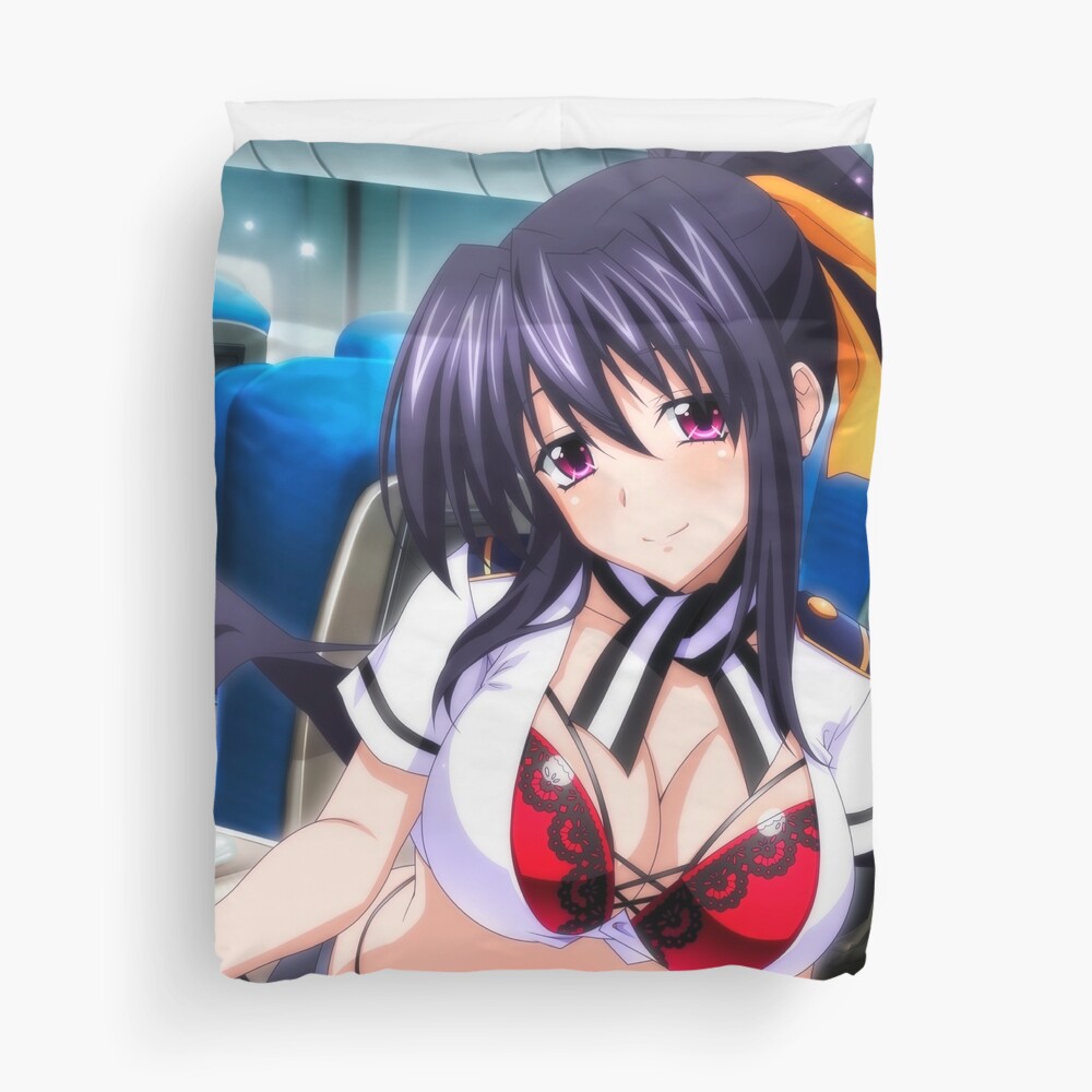 "Sexy Himejima Akeno Cute Tits Hot Boobs (High School DxD Ecchi Lewd Hentai Girl)" Duvet Cover ...