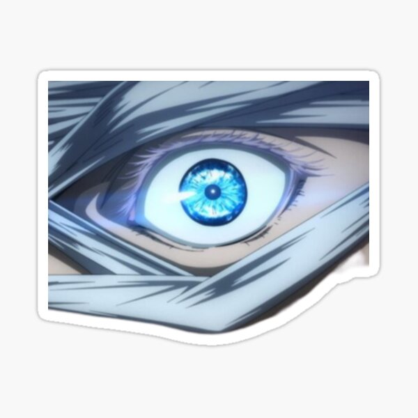 "Jujutsu kaisen gojo eyes" Sticker for Sale by bluessky | Redbubble