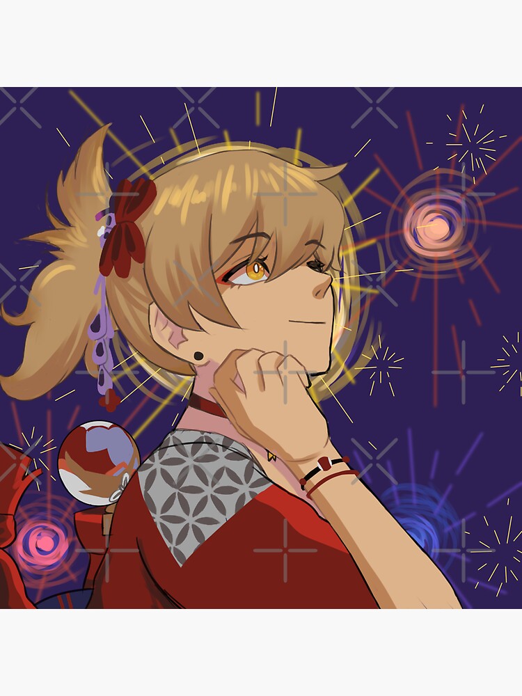 "Yoimiya" Sticker for Sale by peachyhyuck | Redbubble