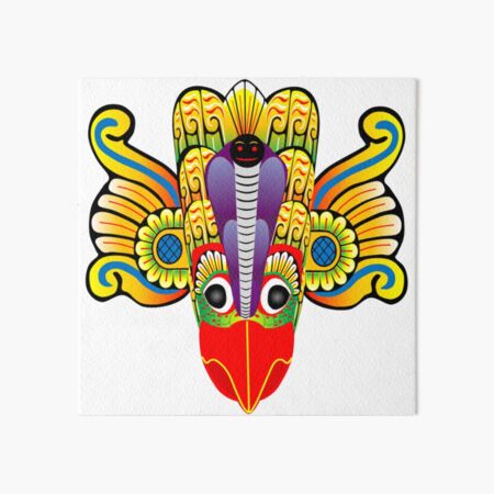 "Gurulu Yaka Sri Lanka Traditional Demon Mask for T - shirts" Art Board ...