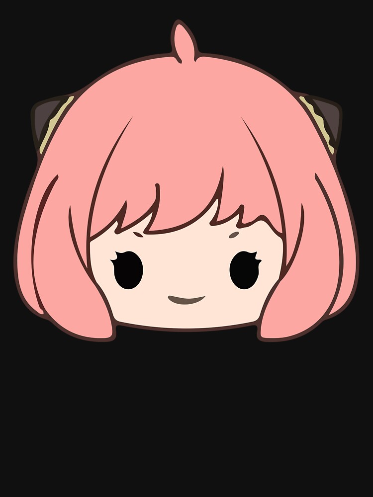 "Anya Forger Chibi Face" T-shirt for Sale by MangaMolly | Redbubble ...