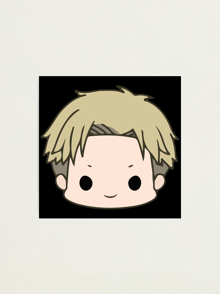 "Loid Forger Chibi Face" Photographic Print for Sale by MangaMolly ...