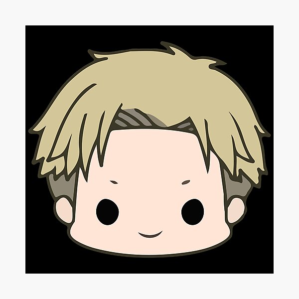"Loid Forger Chibi Face" Photographic Print for Sale by MangaMolly ...