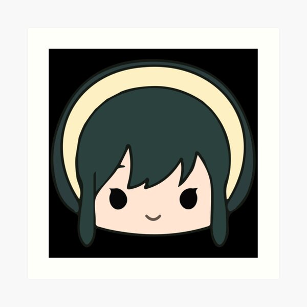 "Yor Forger Chibi Face" Art Print for Sale by MangaMolly | Redbubble