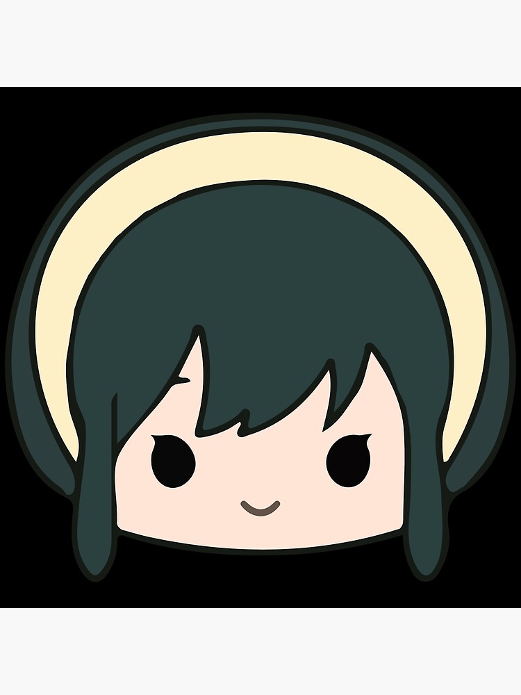 "Yor Forger Chibi Face" Art Print for Sale by MangaMolly | Redbubble