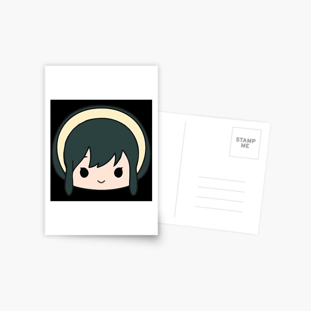 "Yor Forger Chibi Face" Postcard for Sale by MangaMolly | Redbubble