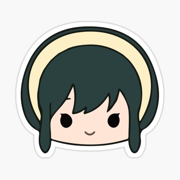 "Yor Forger Chibi Face" Sticker for Sale by MangaMolly | Redbubble