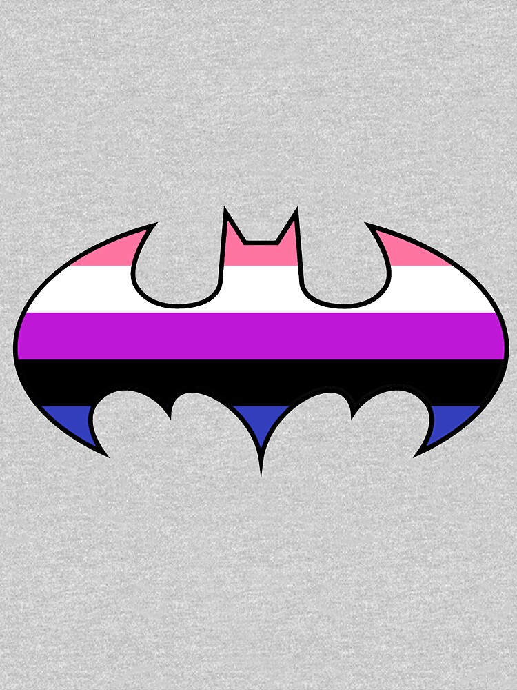 "Genderfluid Batsy Logo" T-shirt for Sale by ElisWish | Redbubble ...