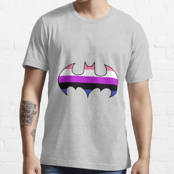 "Genderfluid Batsy Logo" T-shirt for Sale by ElisWish | Redbubble ...