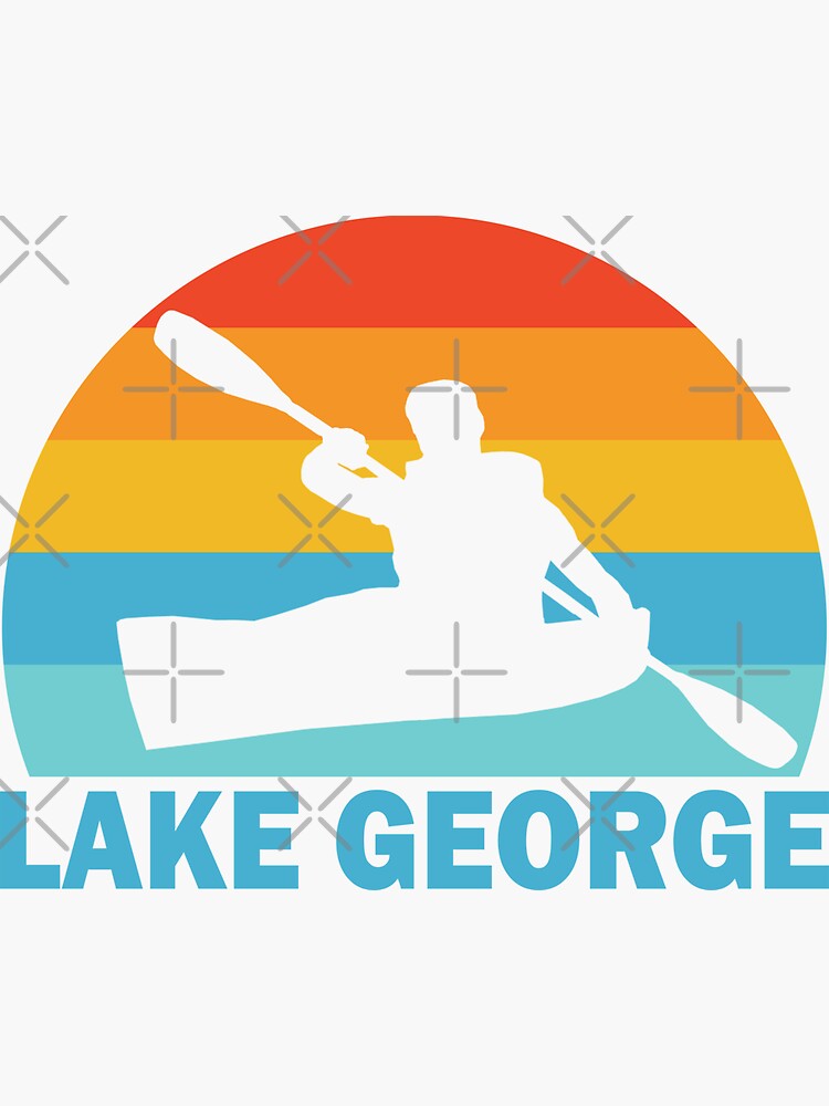 "Lake George New York Kayak" Sticker for Sale by esskay | Redbubble