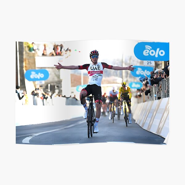 "celebration Pogacar Finish" Poster by ugaldejulio | Redbubble