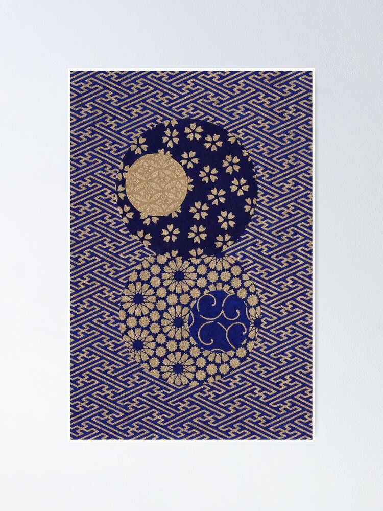 "Metoni | Japanese washi yuzen chiyogami origami paper collage " Poster for Sale by Mokusho ...