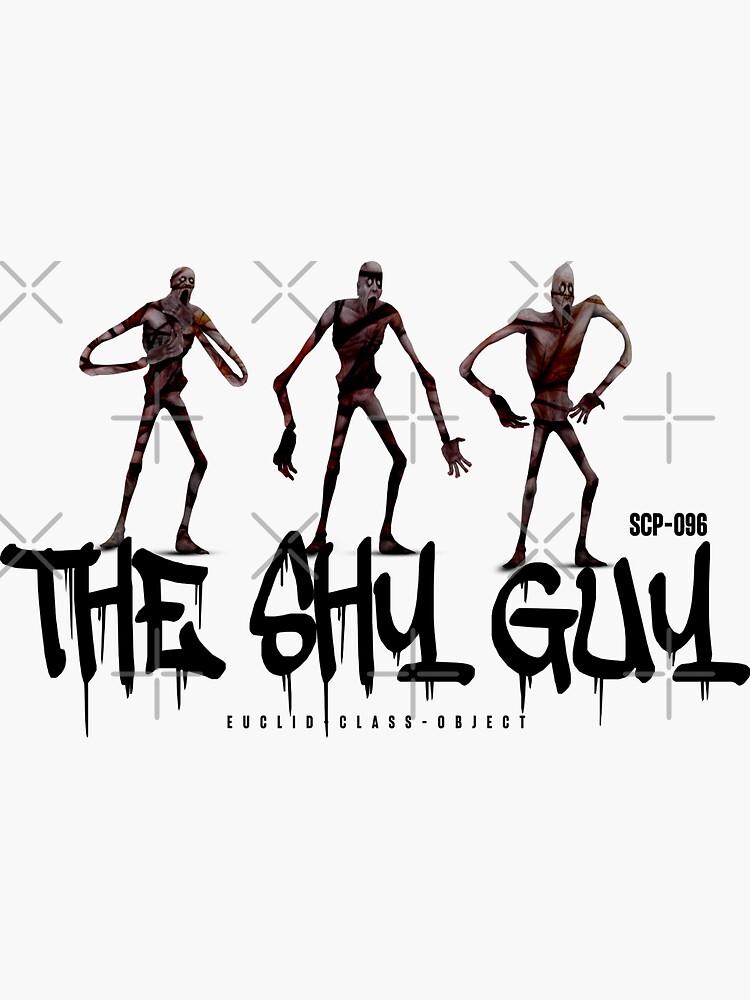 "shy guy scp-096" Sticker for Sale by REDESIGN04 | Redbubble