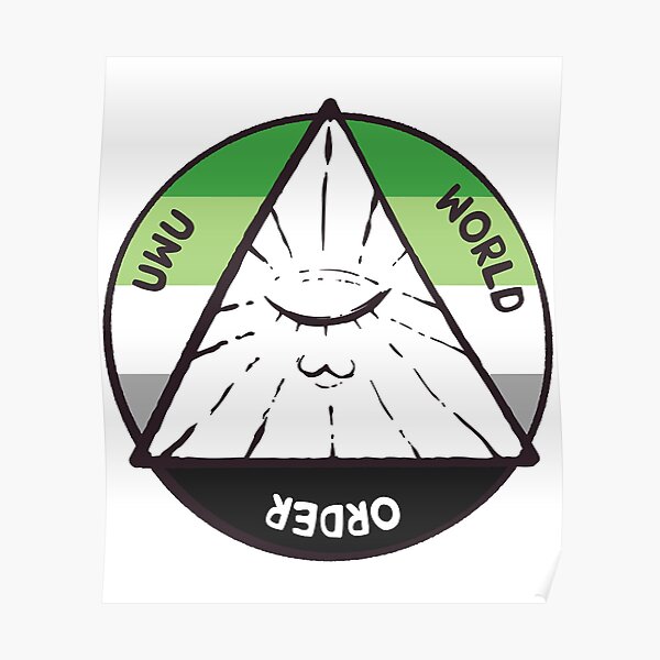 "Uwu New World Order Aromantic " Poster for Sale by Mythimorph | Redbubble