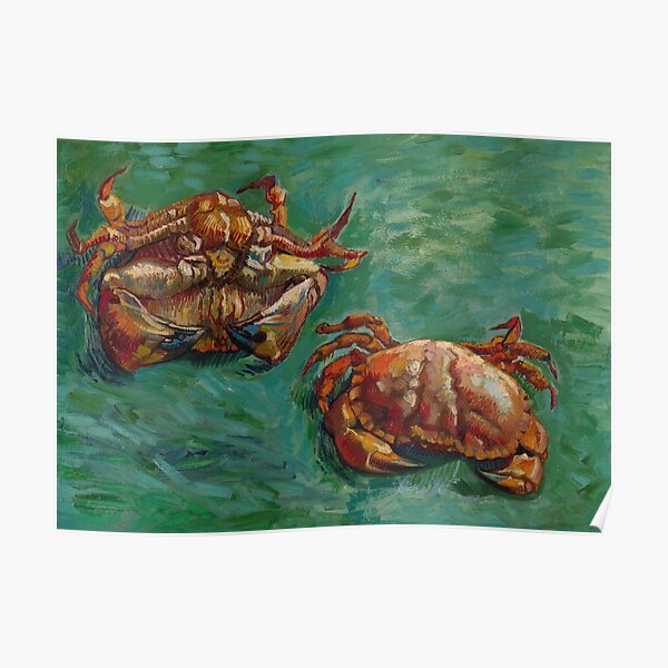 "Vincent van Gogh: Two Crabs " Poster for Sale by hekatonkheiros ...