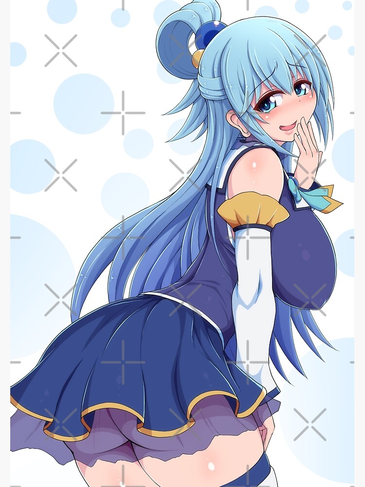 "Lewd Aqua Konosuba / Kono Subarashii Sekai ni Shukufuku wo! Girls " Poster for Sale by ...