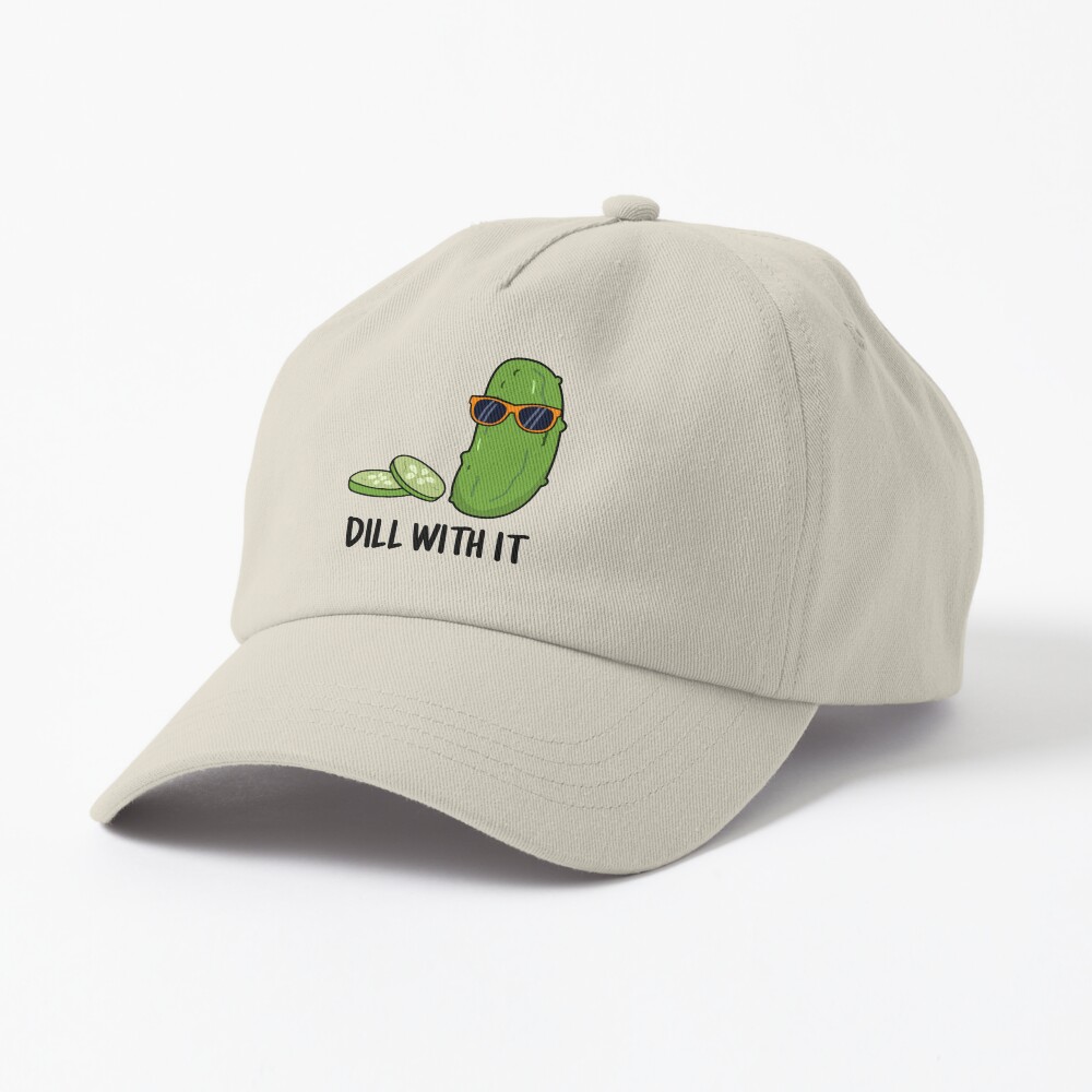 "Dill With It Funny Dill Pickle Puns " Sticker for Sale by punnybone ...