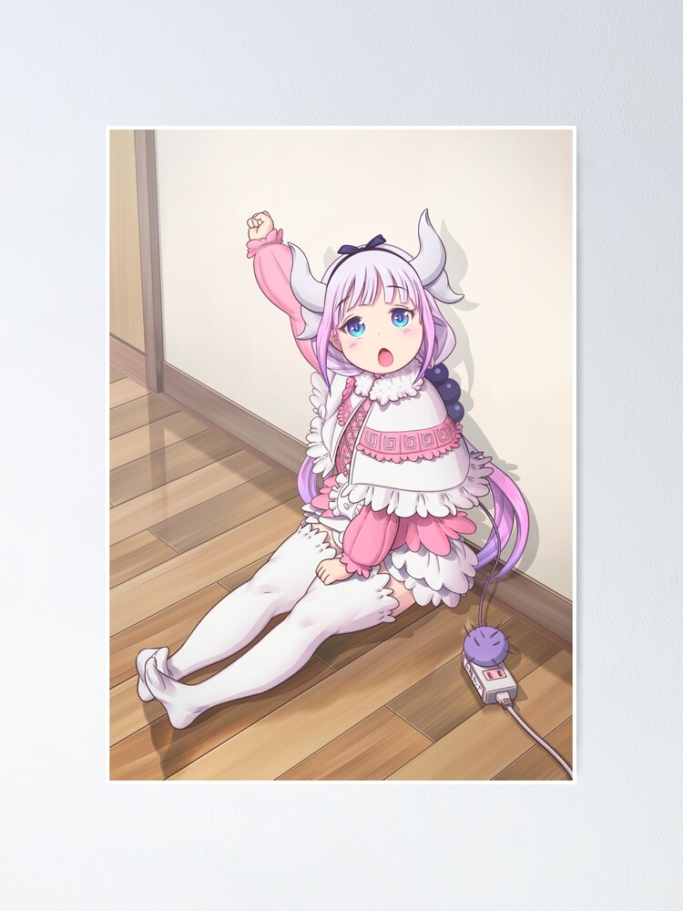 Póster «Adorable Kanna Kamui Loli Cute Kawaii (Kobayashi-can Chi No ...
