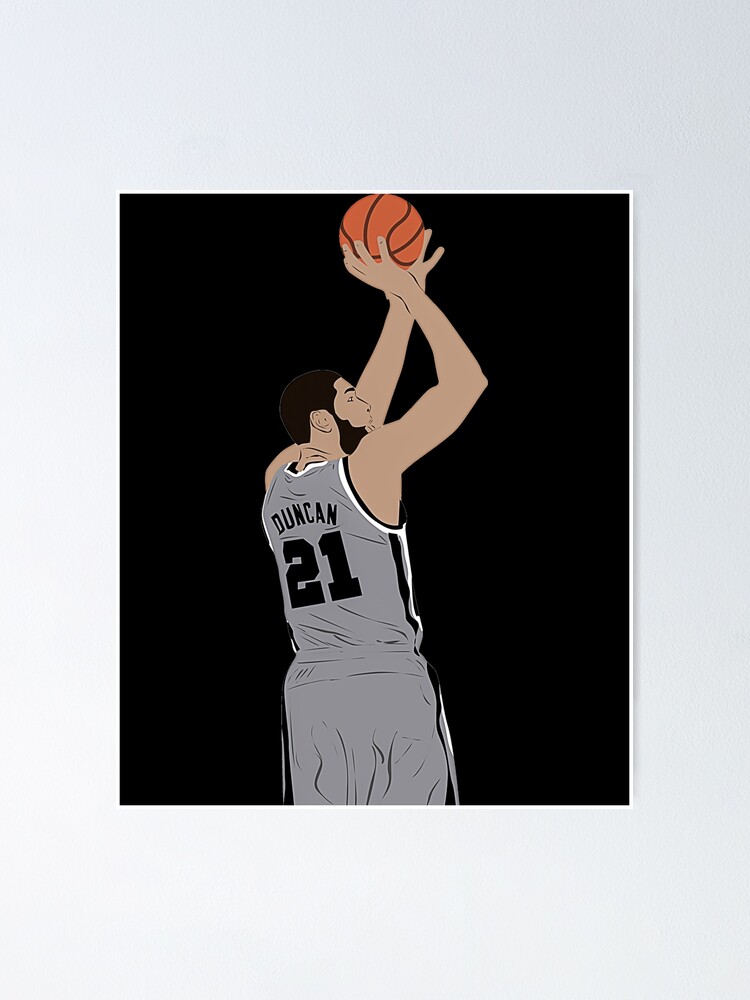 "Tim Duncan Fan" Poster for Sale by lieselottcher | Redbubble