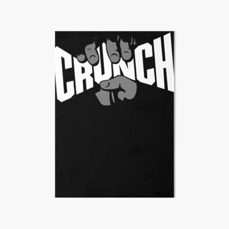 "Crunch Fitness Gym Logo (Black) " Art Board Print for Sale by ...