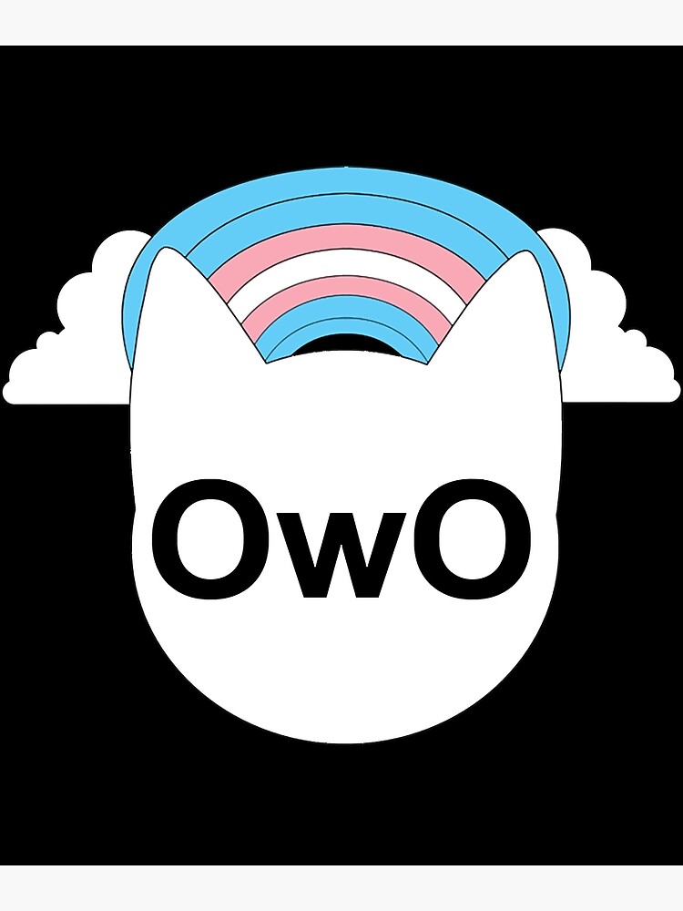 "OwO Furry Trans Pride " Poster for Sale by TheErrant | Redbubble