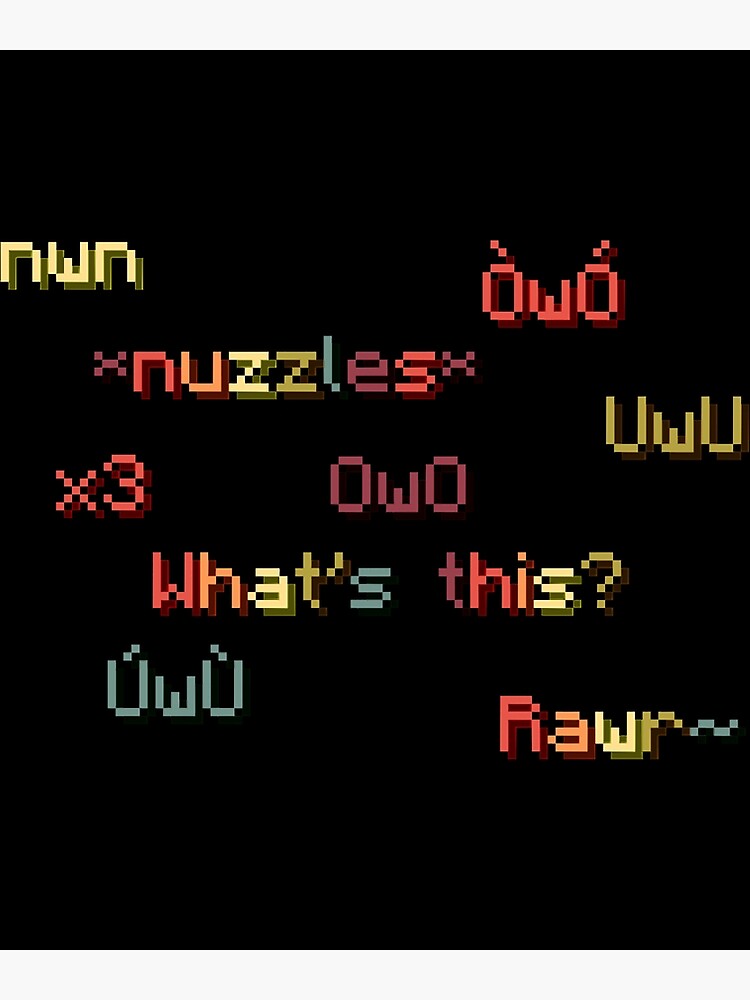 "OwO UwU Minecraft Pack " Poster for Sale by TheErrant | Redbubble