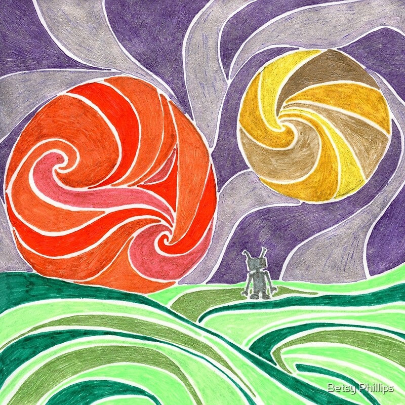 "Lone Robot" by ElisabethFriday | Redbubble