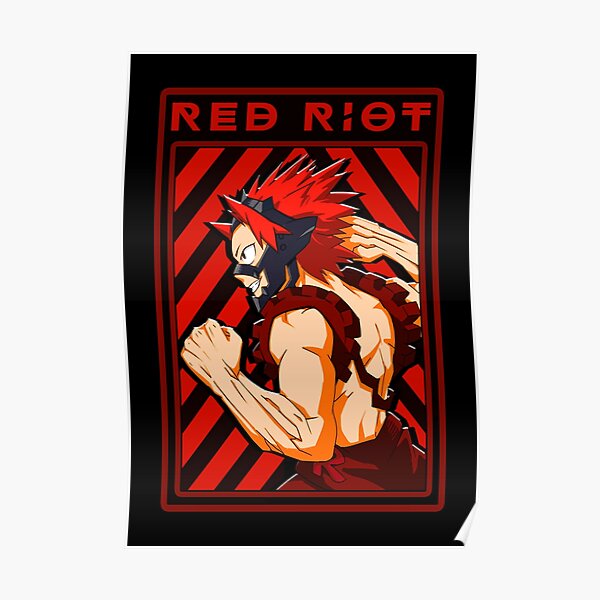 "MY HERO ACADEMIA - RED RIOT" Poster for Sale by UNCHMUNCH | Redbubble