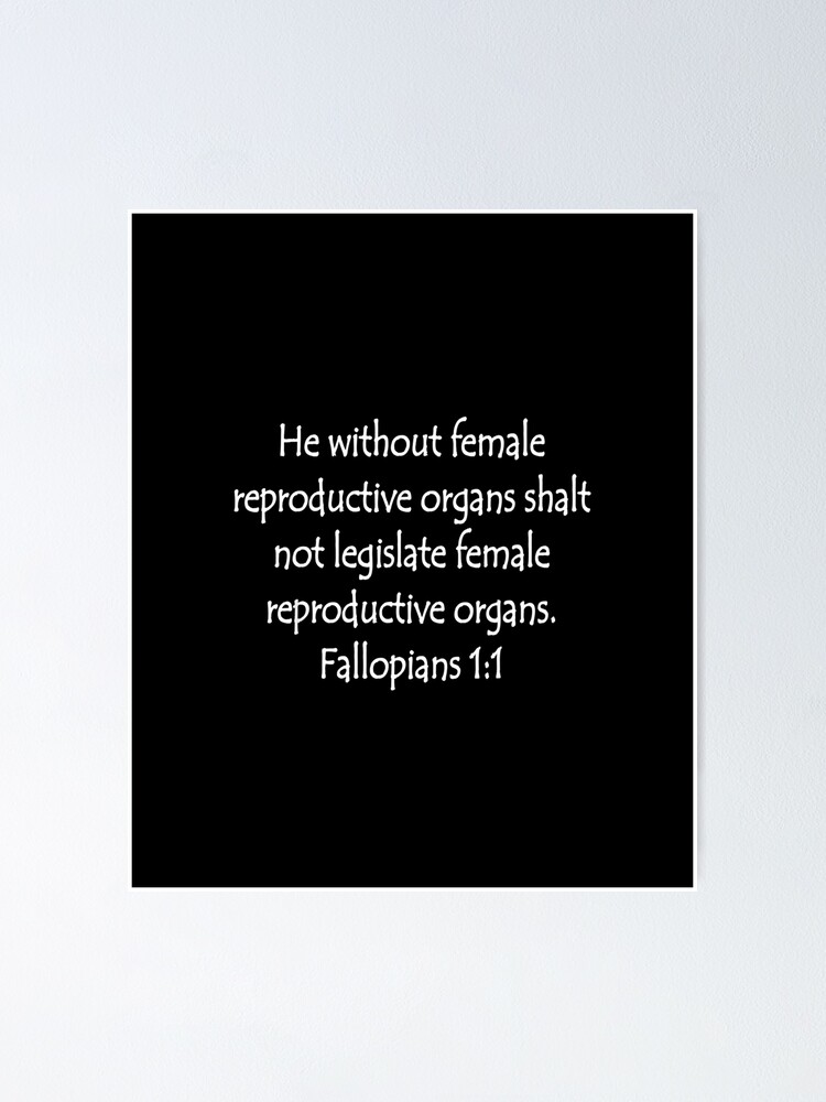 "Female Reproductive Rights Funny Meme" Poster for Sale by ...