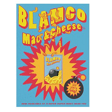 "Blamco Mac & Cheese" Sticker for Sale by ArtByPokey | Redbubble