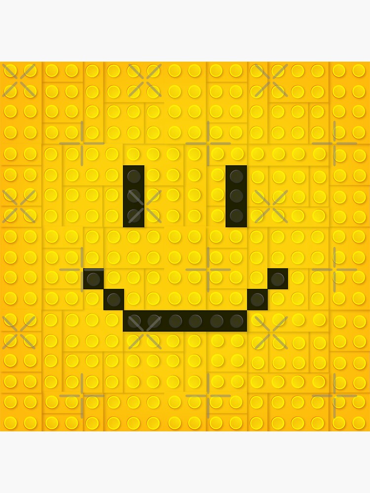 "happy Smile Face Master Builder Building Block Boys Girls" Sticker for ...