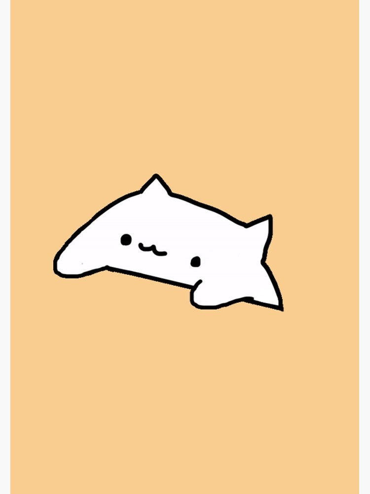 "Cute pastel yellow bongo cat" Poster for Sale by sunii-berry | Redbubble