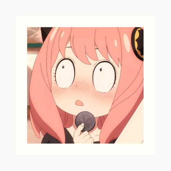 "Anya Forger Funny Face Meme" Art Print for Sale by VicNormandin ...