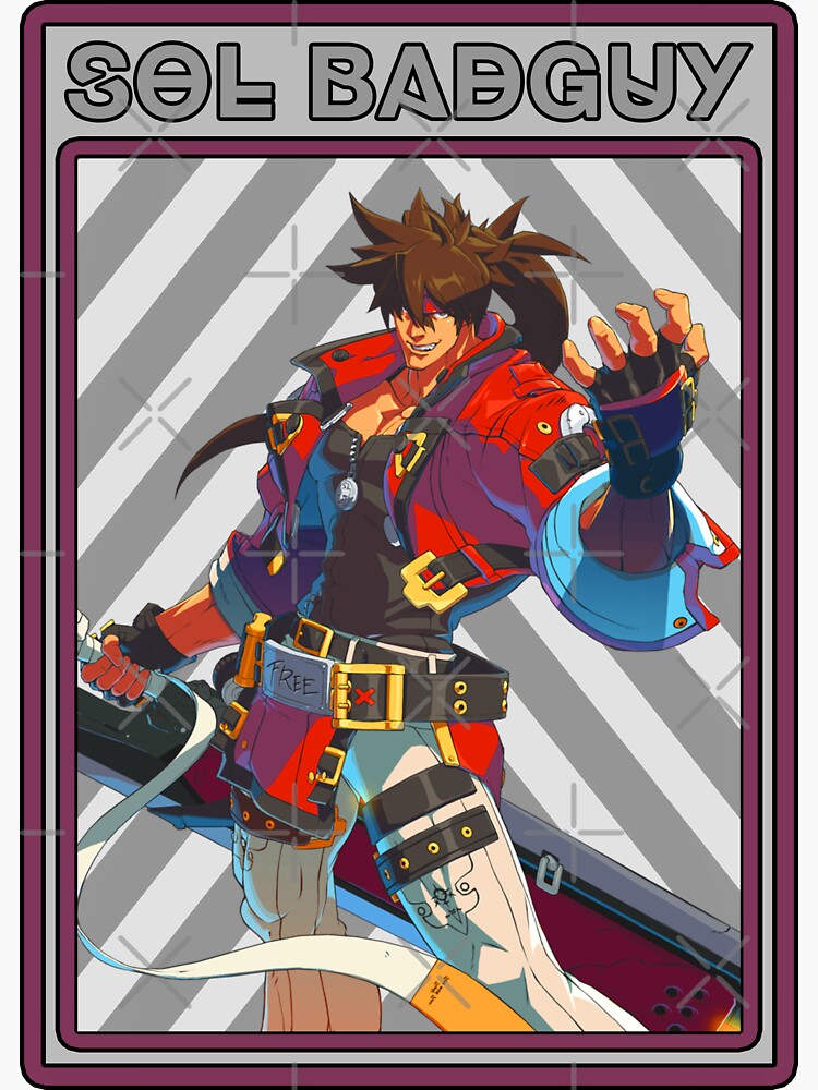 "GUILTY GEAR - SOL BADGUY" Sticker for Sale by RECBLACK | Redbubble