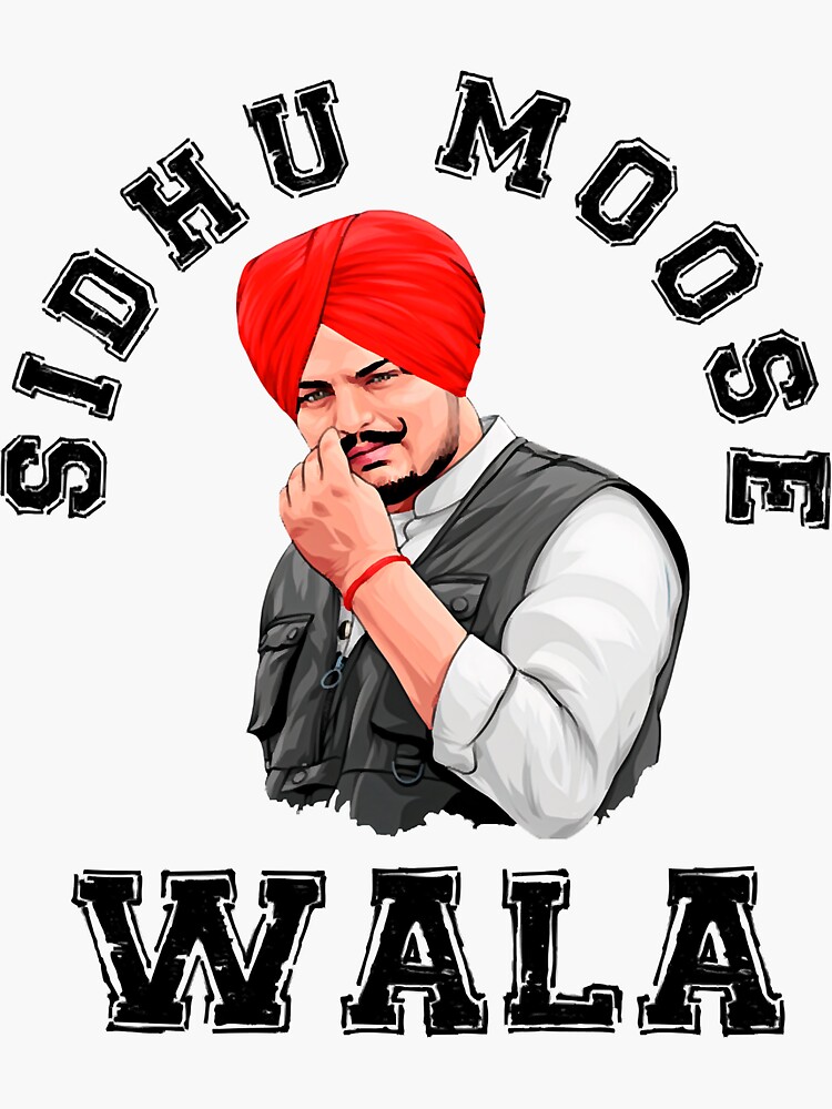 "Sidhu moose wala" Sticker for Sale by Garmaramas | Redbubble